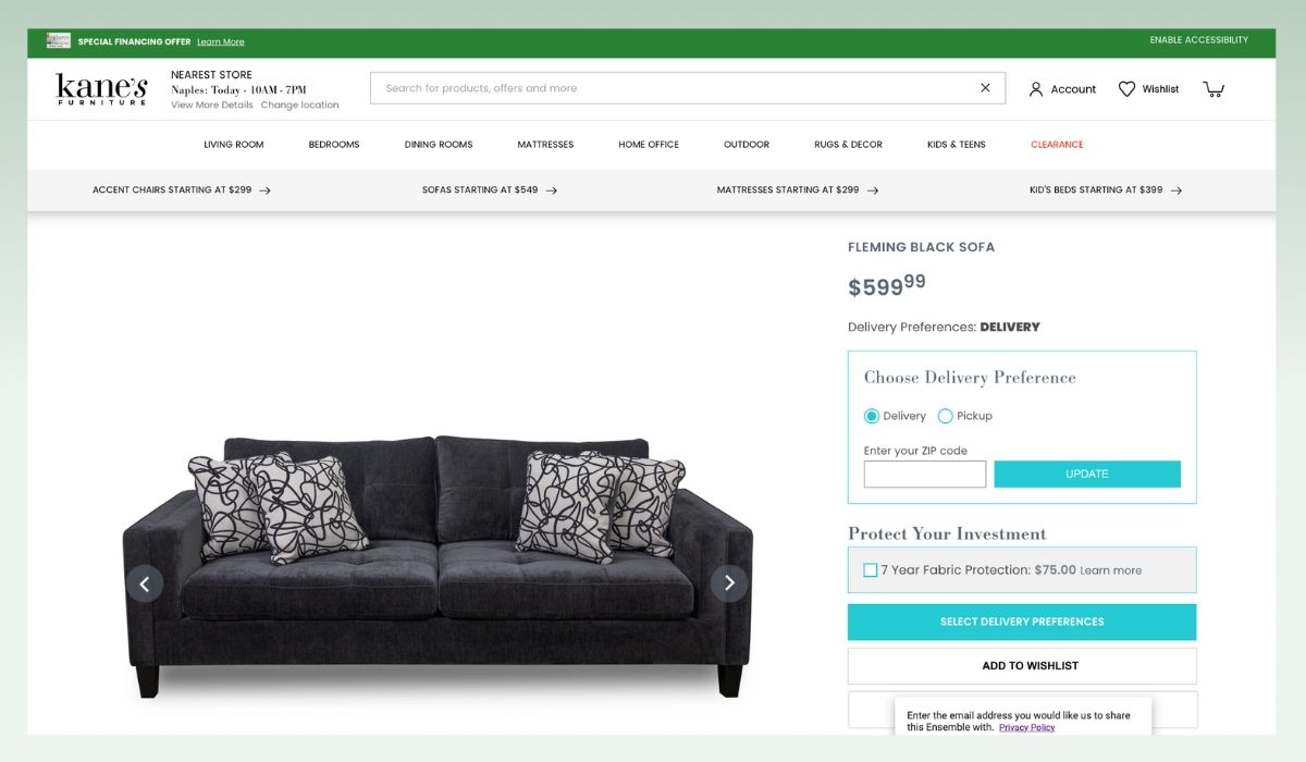 Kanes Furniture Order Status