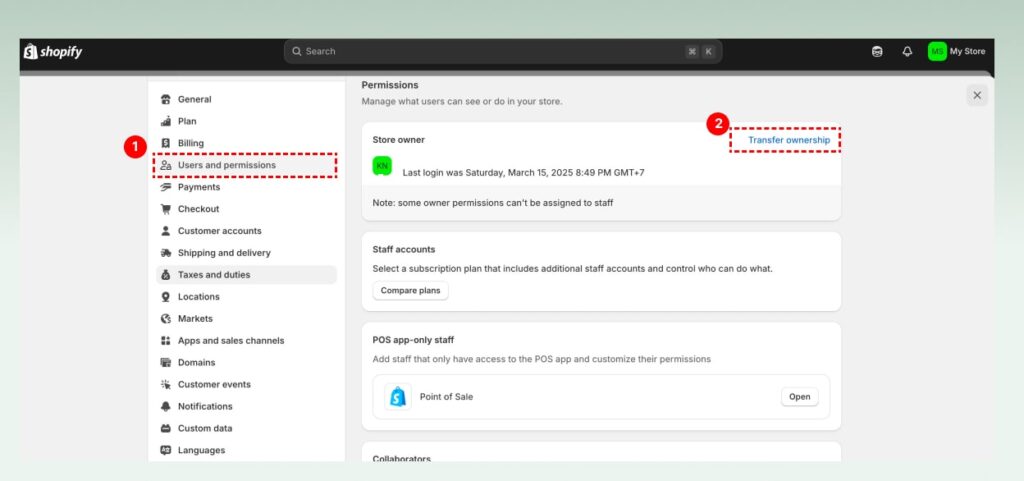 How To Transfer Ownership Of A Shopify Store: Just 5 Mins To Do